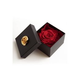 Kunstblume 1 Infinity Rose haltbar 3 Jahre Rose in Box mit Blumendeckel Rose