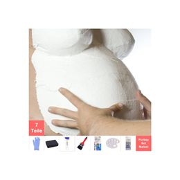 Purbay Handabdruck-Set Purbay Premium Babybauch Gipsabdruck Set MALSET