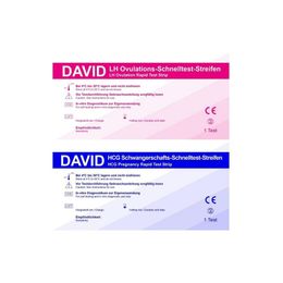 David Ovulationstest 20 x David Ovulationstest Streifen 20miu/ml + 5 SW Streifen 10miu/ml