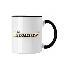 Trendation Tasse Es Eskaliert Eh Tasse Geschenk Techno Partys Geschenkidee Jugendliche