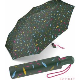 Esprit Taschenregenschirm schöner Schirm für Damen mit Auf-Zu Automatik