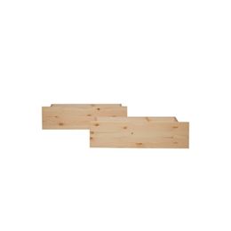 Homestyle4u Bettschubkasten Bettkasten 2er Set Holz Schublade Aufbewahrung