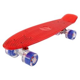 FunTomia Miniskateboard Kinder Cruiserboard Miniboard 57cm mit oder ohne LED Leuchtrollen