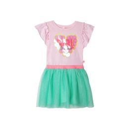 Billieblush A-Linien-Kleid Billieblush Kleid Tüllkleid Pailletten Herz Girl grün rosa neonpink