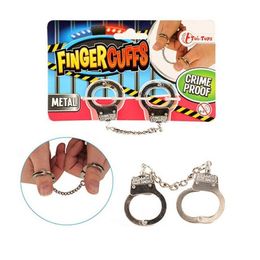 Toi-Toys Spielzeug-Polizei Einsatzset Finger-Handschellen aus Metal Fidget