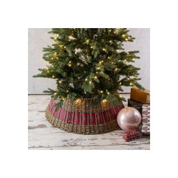 MARELIDA Christbaumständer Weihnachtsbaumring Korb Seegras Verkleidung Baumständer Rock D: 57cm (1-tlg)