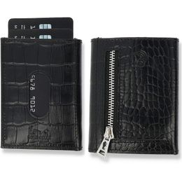 Solo Pelle Brieftasche Slim Wallet mit Münzfach [12 Karten] Slimwallet Riga [RFID-Schutz]