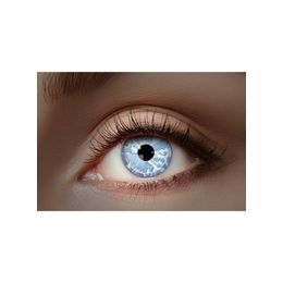 Metamorph Motivlinsen Weiße UV Ice Jahreslinsen Karneval Kontaktlinsen