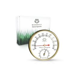 NORDHOLZ Raumthermometer Sauna Thermometer Hygrometer