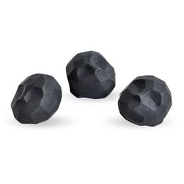 COOEE Design Skulptur Dekofigur Sculpture Pebble Head Coal (3-teilig)
