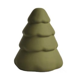 COOEE Design Weihnachtsbaumkugel Dekofigur Baum Snowy Olive (15cm)