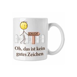 Trendation Tasse Witziger Spruch Kein Gutes Zeichen Männer Geschenkidee Sprüche Humor