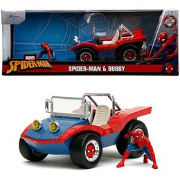 Jada Modellauto Modellauto Marvel Spider-Man Buggy mit Figur 1:24 253225030