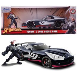 Jada Modellauto Modellauto H.R.Marvel Venom 2008 Dodge Viper mit Figur 1:24 253225015
