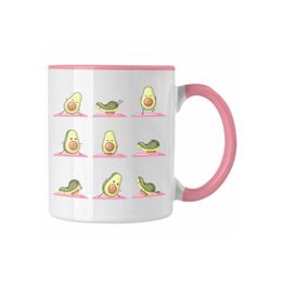 Trendation Tasse Avocado Yoga Pose Tasse Geschenk Gym Workout Niedlich Gym Exercise