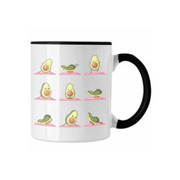 Trendation Tasse Avocado Yoga Pose Tasse Geschenk Gym Workout Niedlich Gym Exercise