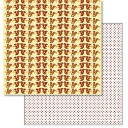 URSUS Bastelperlen Premium Scrapbooking Papier 'Eichhörnchen' Motiv 1