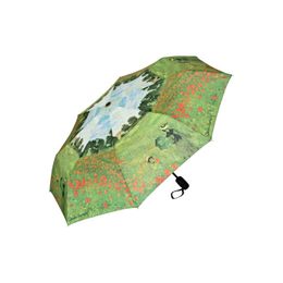 VON LILIENFELD Taschenregenschirm Claude Monet: Mohnblumenfeld Blumen Stabil Leicht Kunst Motiv