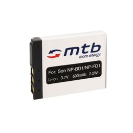 mtb more energy [BAT-218 - Li-Ion] Kamera-Akku kompatibel mit Akku-Typ Sony NP-BD1 / NP-FD1 600 mAh (3