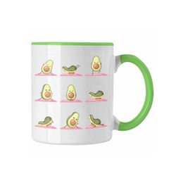 Trendation Tasse Avocado Yoga Pose Tasse Geschenk Gym Workout Niedlich Gym Exercise