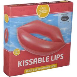 Markenwarenshop-Style Aufblasbare Schwimmfigur XXL aufblasbare Lippen Pink 118cm Lang 8719831320622