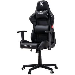 ELITE Gaming Gaming-Stuhl Ergonomischer Bürostuhl Destiny inkl. Rücken- & Nackenkissen (Drehstuhl mit 2D-Armstützen