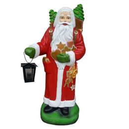 JVmoebel Dekofigur Weihnachtsmann Figur Statue Aussenleuchte Dekoration Nikolaus