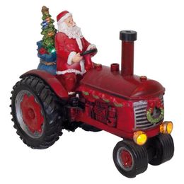 Versand-Richter Weihnachtsfigur LED-Weihnachtsfigur Weihnachtsmann auf Traktor