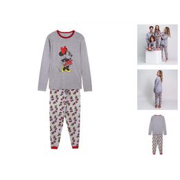 Disney Minnie Mouse Pyjama XS Damen Langarm Pyjama 2 Teiler Schlafanzug Nachtwäsche Mickey Mouse