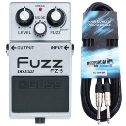 BOSS BY ROLAND E-Gitarre Boss FZ-5 Fuzz-Pedal Effektgerät mit Klinkenkabel