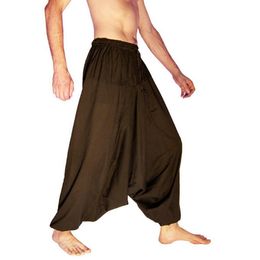 Leucht-Welten Haremshose Lange Aladinhose für Damen und Herren Pumphose aus Baumwolle