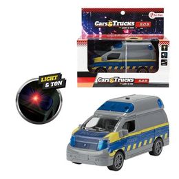 Toi-Toys Spielzeug-Krankenwagen Polizeibus Mannschaftswagen mit Licht und Ton Polizei Auto