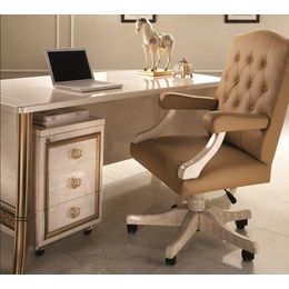 JVmoebel Bürostuhl Chefsessel Sessel Stuhl Büro Drehstuhl Leder Büromöbel Sitzmöbel