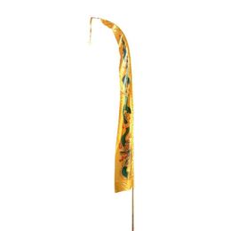 DEKOVALENZ Flagge Drachenfahnen-Stoff DRAGON herzförmiger Spitze viele Farben und Längen