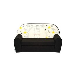 FORTISLINE Kindersitzgruppe Kindersofa "MINI" Kindercouch zum Aufklappen W386