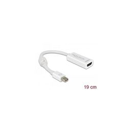Delock Adapter mini DisplayPort 1.1 Stecker > HDMI Buchse Passiv weiß Computer-Kabel