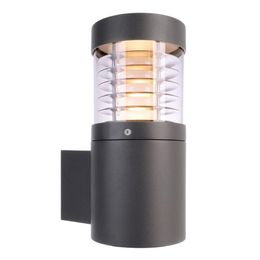 Kapego Deko Light Ortis Wandleuchte außen LED dunkelgrau IP54 510lm 3000K >80 Ra 360° Modern 731031