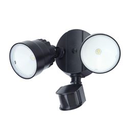 Lutec Shrimp LED Außenwandleuchte anthrazit IP44 1370lm 4000K 16x22x18,5cm mit Bewegungsmelder P6221A-PIR23-5K BL