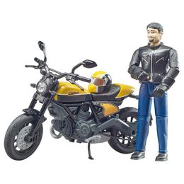Bruder® Spielzeug-Motorrad Bworld Scrambler Ducati Full Throttle mit Fahrer Motorrad