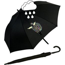 Impliva Langregenschirm Damen-Regenschirm mit Auf-Automatik und Wow-Effekt