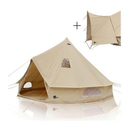 yourGEAR Tipi-Zelt yourGEAR Zelt Desert 8 Pro UV50+ Baumwolle Camping Tipi mit Vordach