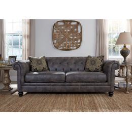 JVmoebel 3-Sitzer Chesterfield Design Luxus Polster Sofa Couch Sitz Garnitur Leder Neu