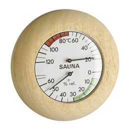 Tfa Dostmann Raumthermometer TFA 40.1028 Sauna-Thermometer Abachi Echtholz Hygrometer