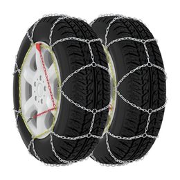 vidaXL Schneeketten Schneeketten für Autoreifen 2 Stk. 16 mm SUV 4x4 Größe 400