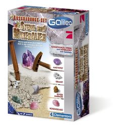 Clementoni - Galileo "Steine und Mineralien", Ausgrabungs-Set