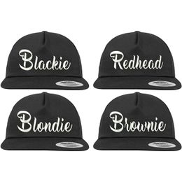 Couples Shop Baseball Cap Blondie Brownie Blackie Redhead Unixex Cap Kappe für Herren & Damen mit cooler 3D-Stickerei und lustigem Spruch