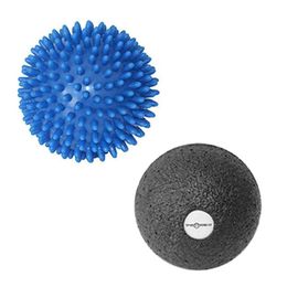 Sporttrend 24 Massageball ø 9cm Massageball Igelball + 8cm Faszienball