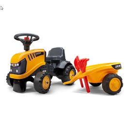 Falk Tretfahrzeug Falk F215C JCB Baby-Aufsitztraktor mit Anhänger