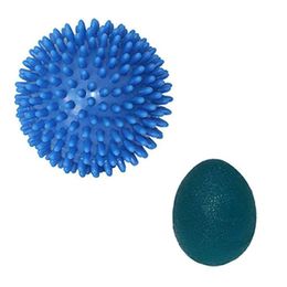 Sporttrend 24 Massageball ø 9cm Massageball Igelball + Grip Ball blau