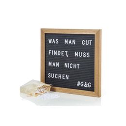 Goods+Gadgets Klemmtafel Buchstabenbrett Letter-Board (Rillentaffel